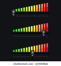 Volume Slider Minimum Maximum Level Black Stock Vector (Royalty Free ...