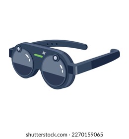 Vr Goggles Icon Vector 2d Style Stock Vector (Royalty Free) 2270159065 ...