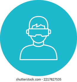 Vr Vector Icon Can Be Used Stock Vector (Royalty Free) 2217827535 ...