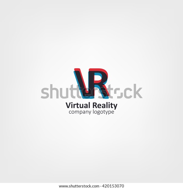 Vr Virtual Reality Logo Icon Design Stock Vector (Royalty Free ...