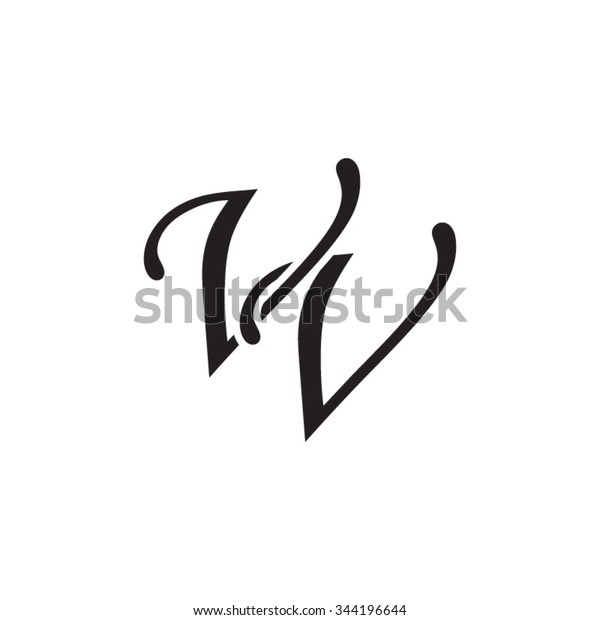 Vv Initial Monogram Logo Stock Vector (Royalty Free) 344196644 ...
