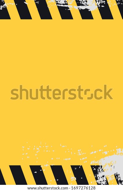 Warning Poster Background Grunge Texture Vector Stock Vector (Royalty ...