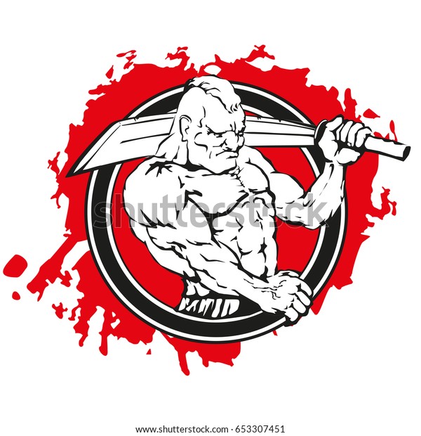 Warrior Sword Stock Vector (Royalty Free) 653307451 | Shutterstock