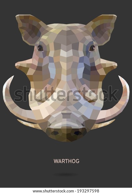 Warthog Vector Polygon Geometric Stock Vector (Royalty Free) 193297598 ...
