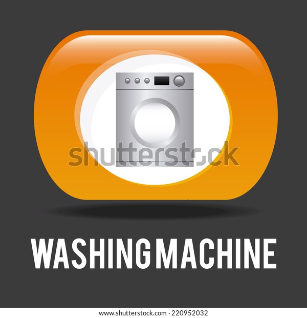 Washing Machine Graphic Design Vector Illustration Stock Vector ...