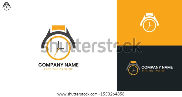 Watch Shop Logo All Elements On Stock Vector (Royalty Free) 1553264858 ...