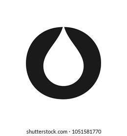 Water Drop Circle Vector Logo Stock Vector (Royalty Free) 1051581770 ...