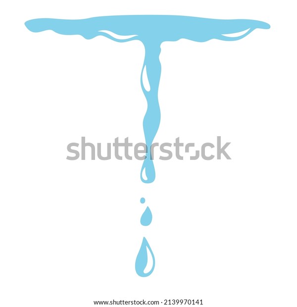 Water Falling Drop Vector Background Simple Stock Vector (Royalty Free ...