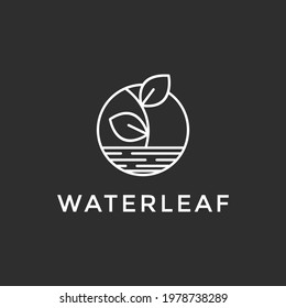 Water Leaf Logo Vector Design On Stock Vector (Royalty Free) 1978738289 ...