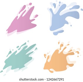 Water Splash Frame Vector Stock Vector (Royalty Free) 1242664645 ...