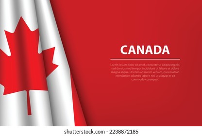 Wave Flag Canada Copyspace Background Banner Stock Vector (Royalty Free) 2238872185 | Shutterstock