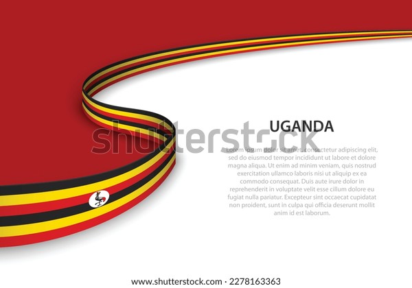 Wave Flag Uganda Copyspace Background Banner Stock Vector (Royalty Free) 2278163363 | Shutterstock
