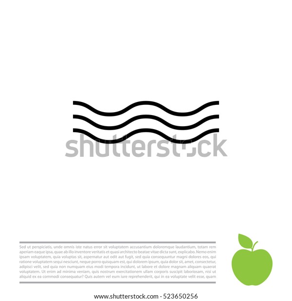 85.337 Vector line icon for wave halo continuous line Vektor Stok dan ...