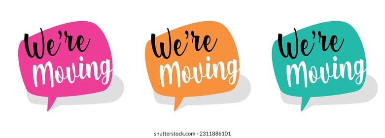 3,100 We're Moving Stock Vectors and Vector Art | Shutterstock
