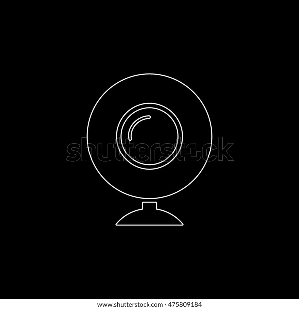 Web Camera White Vector Icon Stock Vector (Royalty Free) 475809184 ...