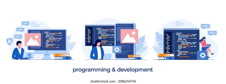 Web Development Programming Languages Css Html Stock Vector (Royalty Free) 2087537884 | Shutterstock