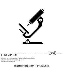 Microscope Scientific Equipment Laboratory Study Microcosm Stock Vector ...
