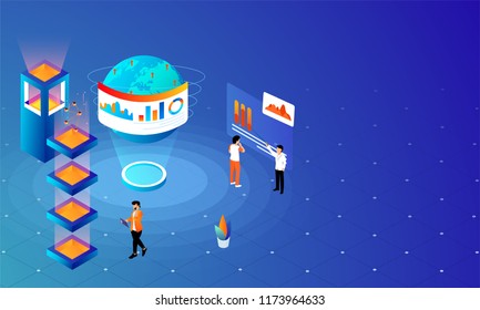 Data Analysis Concept Based Web Template Stock Vector (Royalty Free) 1176582553 | Shutterstock