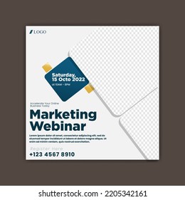 Webinar Template Post Transparent Background Stock Vector (Royalty Free ...