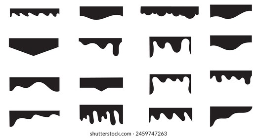 Website Border Web Page Divider Shapes Stock Vector (Royalty Free ...