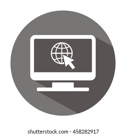 Website Iconvector Flat Design Stock Vector (Royalty Free) 484808398 ...