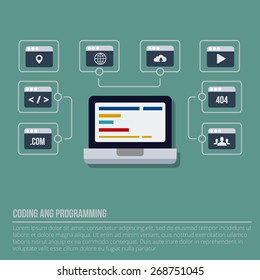 Website Optimization Programming Design Analytics Flat Stock Vector (Royalty Free) 268751045 ...