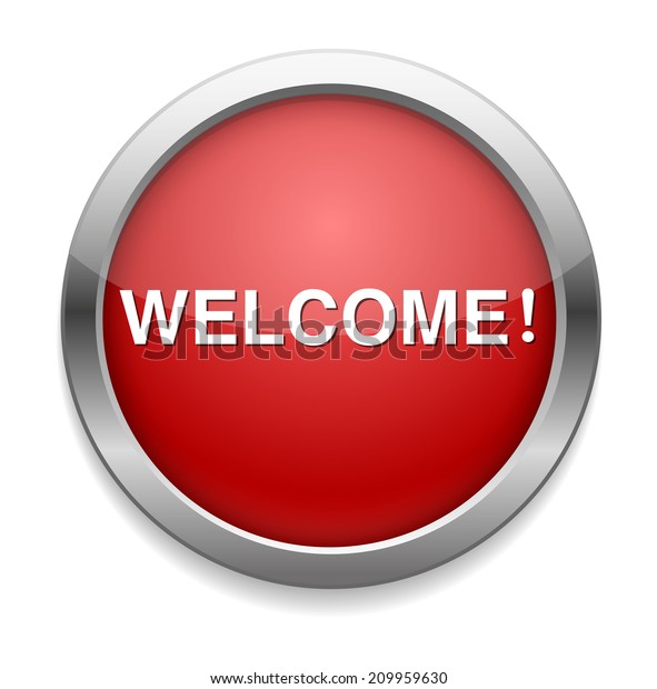 Welcome Button Stock Vector (Royalty Free) 209959630 | Shutterstock