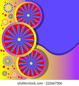 Wheels On Border: vector de stock (libre de regalías) 222667306 ...