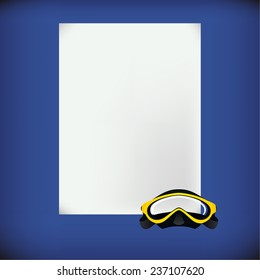 White Blank Diving Form Vector Format Stock Vector (Royalty Free ...