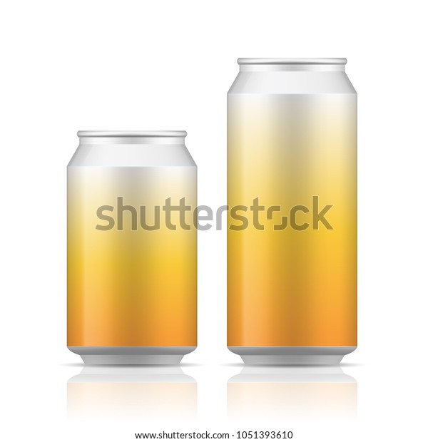 White Can Vector Visual Ideal Beer Stock Vector (Royalty Free ...