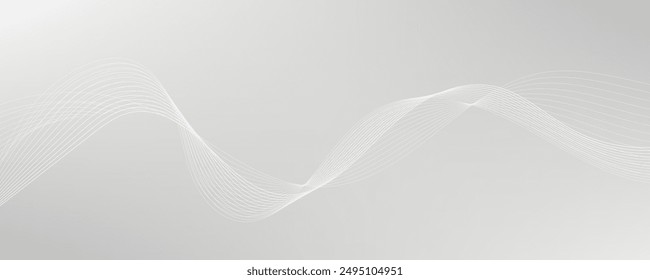 White Gradient Wave Vector Background Eps10 Stock Vector (Royalty Free ...
