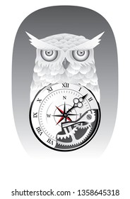 Owl Clock: Over 1,489 Royalty-Free Licensable Stock Vectors & Vector ...