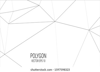 White Polygon Background Vector Stock Vector (Royalty Free) 1358676566 ...