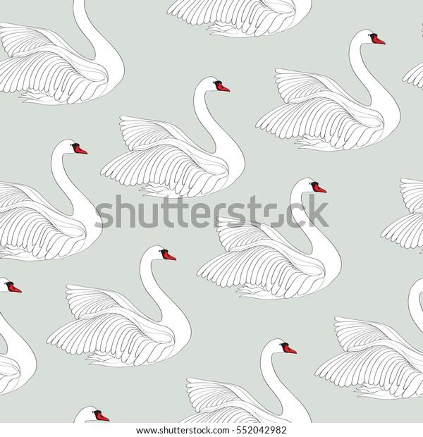 Swan Pattern Seamless Royalty-Free Images, Stock Photos & Pictures ...
