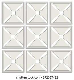 White Tiles Pattern Seamless Stock Vector (Royalty Free) 192337412 ...