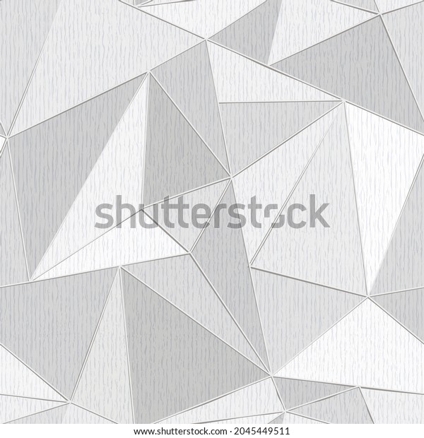 White Triangle Seamless Pattern Wood Effect Stock Vector (Royalty Free ...