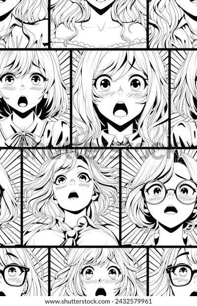 Seamless Anime Art Royalty-Free Images, Stock Photos & Pictures ...