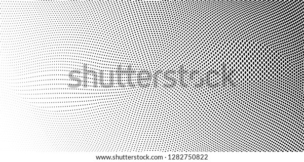 Wide Halftone Dots Pattern Texture Background: vector de stock (libre de regalías) 1282750822 ...