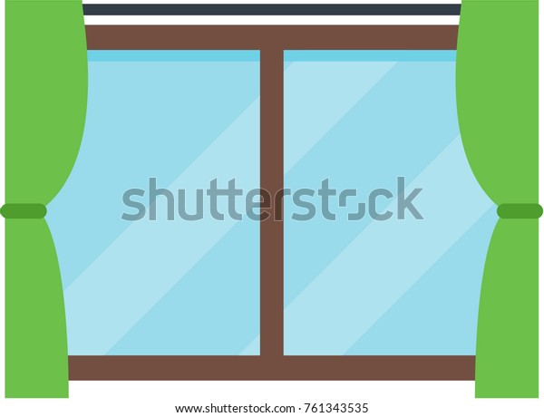 Window Isolated Vector Illustration Stock Vector (Royalty Free ...