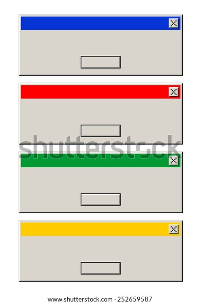 Window Messages Stock Vector (Royalty Free) 252659587 | Shutterstock