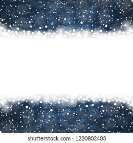 Winter Background Frame Stock Vector (Royalty Free) 1220802403 ...