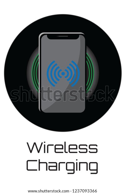 Wireless Charging Concept Vector Illustration Stock Vector (Royalty ...