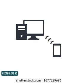 Computer Phone Icon Vector Isolated On Stock Vector (Royalty Free ...