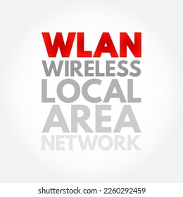 Wlan Wireless Local Area Network Wireless Stock Vector (Royalty Free ...