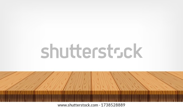 Wood Plank Empty Front View Background: เวกเตอร์สต็อก (ปลอดค่าลิขสิทธิ์ ...