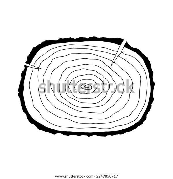 Wooden Round Panel Texture Vector Monochrome Stock Vector (Royalty Free ...