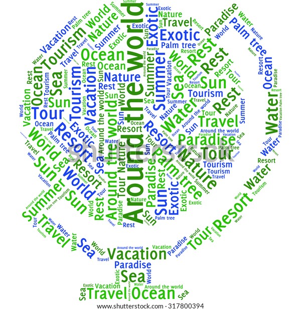 Word Cloud Form Abstract Globe Stock Vector (Royalty Free) 317800394 ...