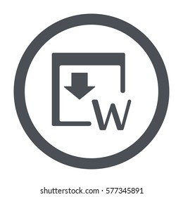 Word Icon Vector Flat Design Stock Vector (Royalty Free) 374769361 ...