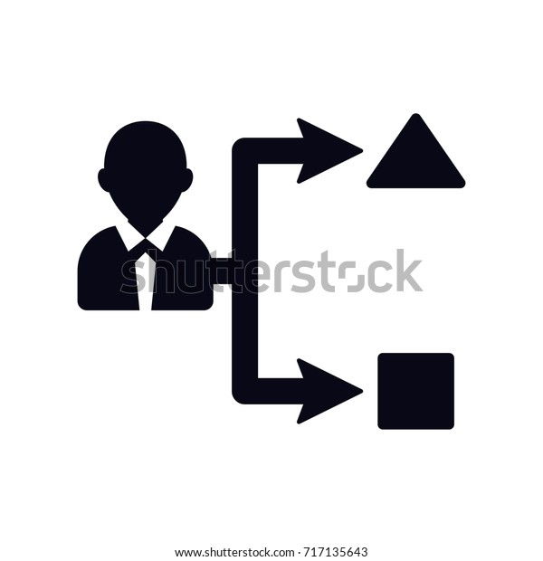 Worker Triangle Square Icon Stock Vector (Royalty Free) 717135643 ...