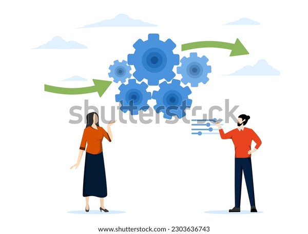 Workflow Management Team Management Development Plan Stock Vector Royalty Free 2303636743